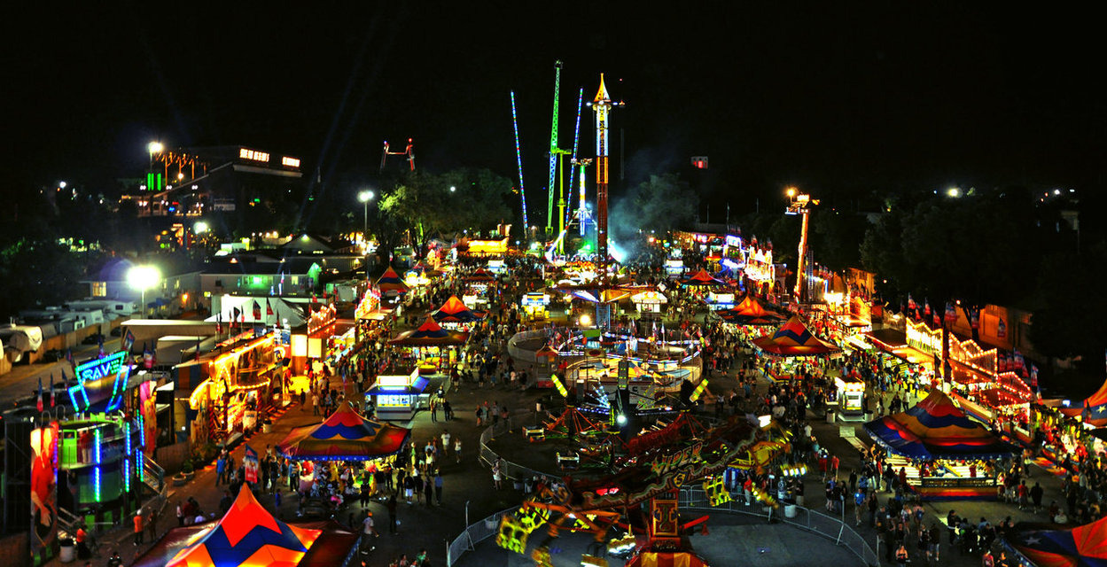 Midway-at-Night-at-the-Minnesota-State-Fair – Laura Crosby
